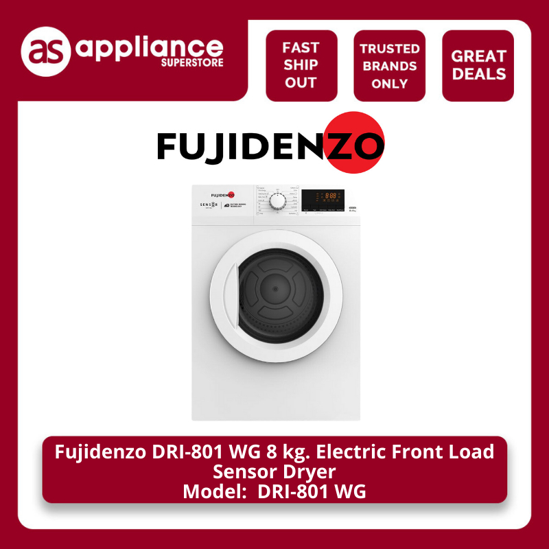 Fujidenzo DRI-801 WG 8 kg. Electric Front Load Sensor Dryer | Shopee ...