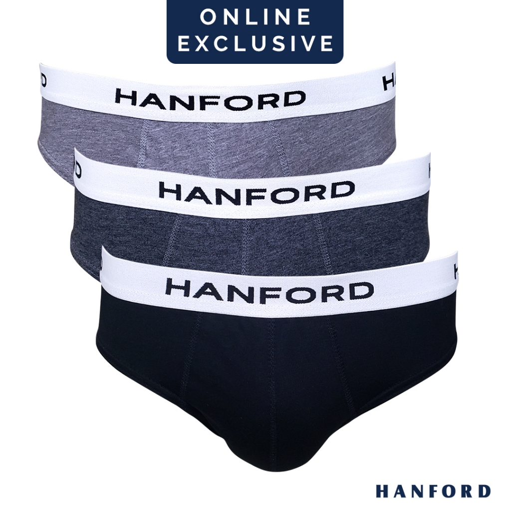 Hanford Men Regular Cotton Briefs OG Ridge - Assorted Melange (3in1 ...