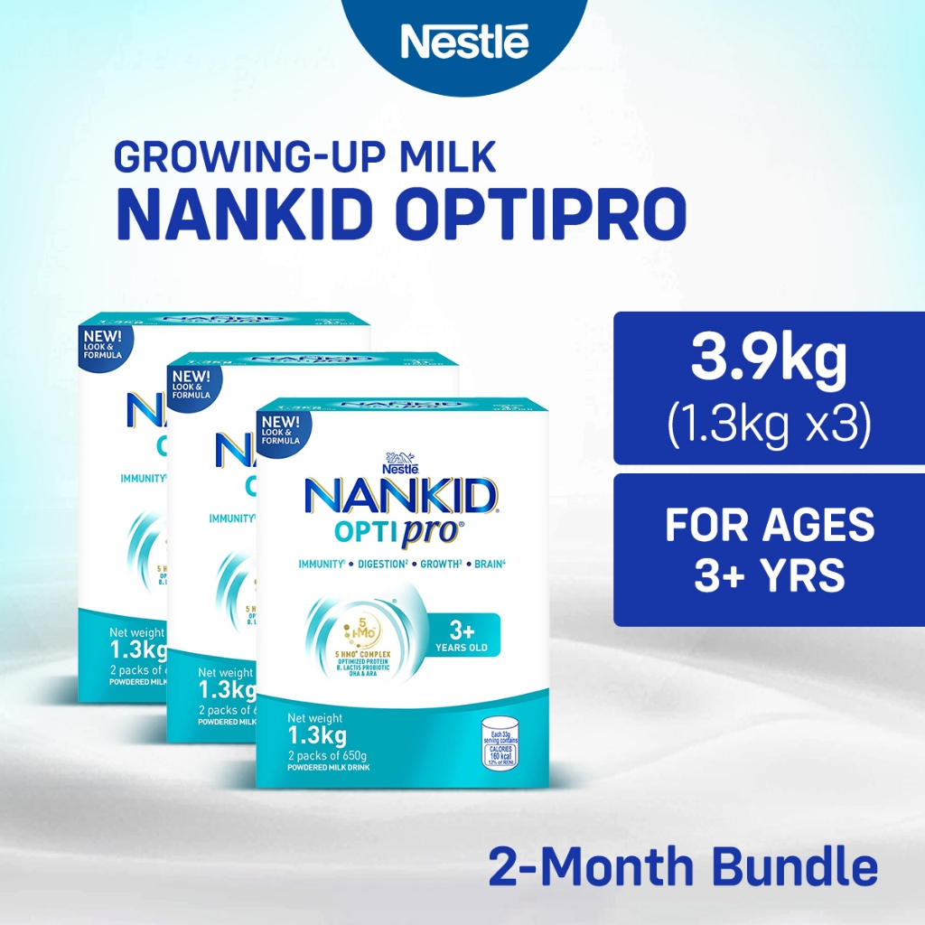 NANKID OptiPro Four Powdered Milk For Children Above 3 Years Old 1.3kg ...