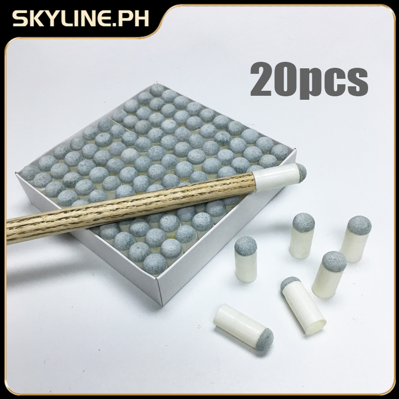20pcs 9-13mm Billiards Cue Tips Snooker Ferrule Cue Tip Plastic Pool ...
