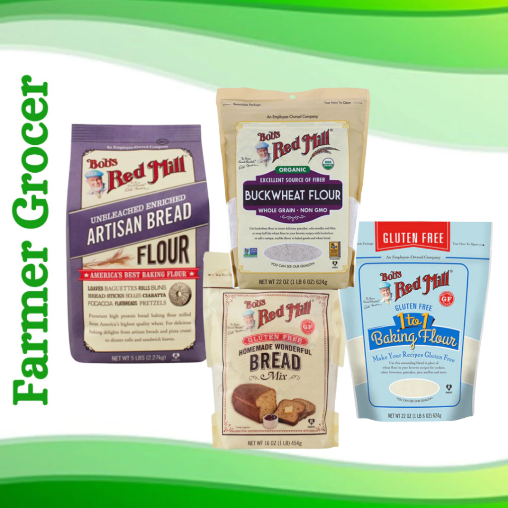 Grocer Farmer | Bob's Red Mill Unbleached Artisan Bread Flour, Gluten ...