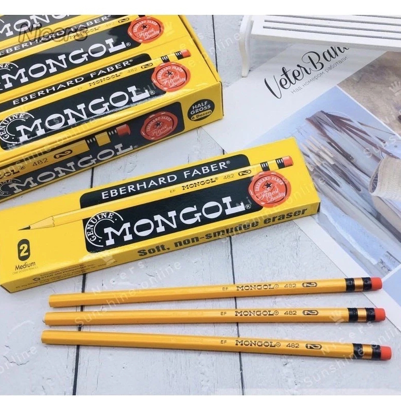 MONGOL PENCIL 1/2/3 1BOX PENCIL 12PCS MONGOL PENCIL | Shopee Philippines