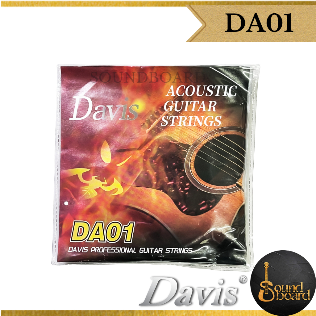 Davis DA01 Professional Acoustic Guitar String Set | Shopee Philippines