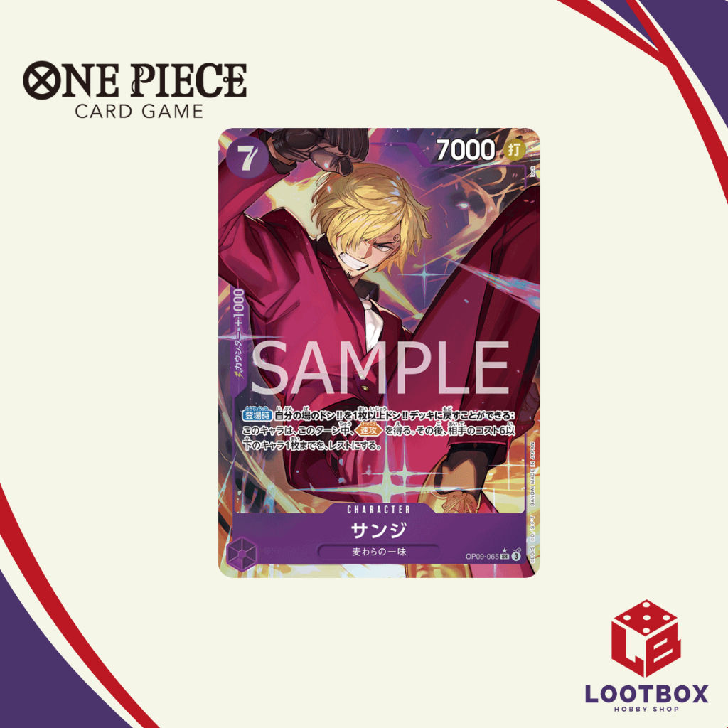 One Piece Card Game: OP09-065 Sanji (Parallel Super Rare) - OP09 ...