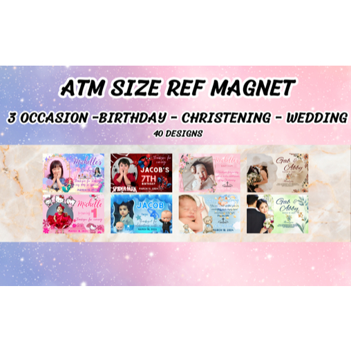SOUVENIR REF MAGNET ATM SIZE WITH TAG AND PLASTIC | Shopee Philippines