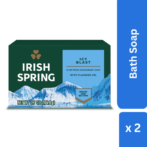 Irish Spring Icy Blast Body Soap 3.7oz, Bundle of 2 | Shopee Philippines