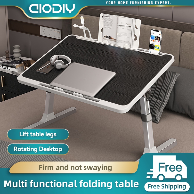 AIODIY Portable Folding Board Adjustable, elevating Table Lazy Laptop ...