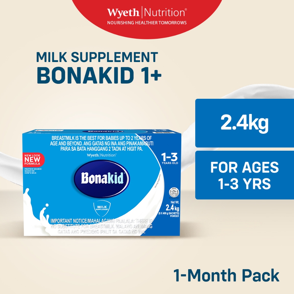 Bonakid Stage 3 Milk Supplement for Children 1 to 3 Years Old 2.4kg | Shopee Philippines