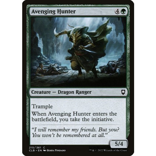 Magic the Gathering Avenging Hunter Commander Legends Battle for Baldur ...