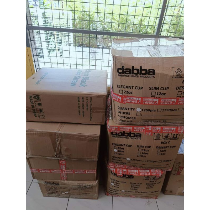 1 BOX DABBA ELEGANT CUPS OR LIDS [1250PCS] | Shopee Philippines