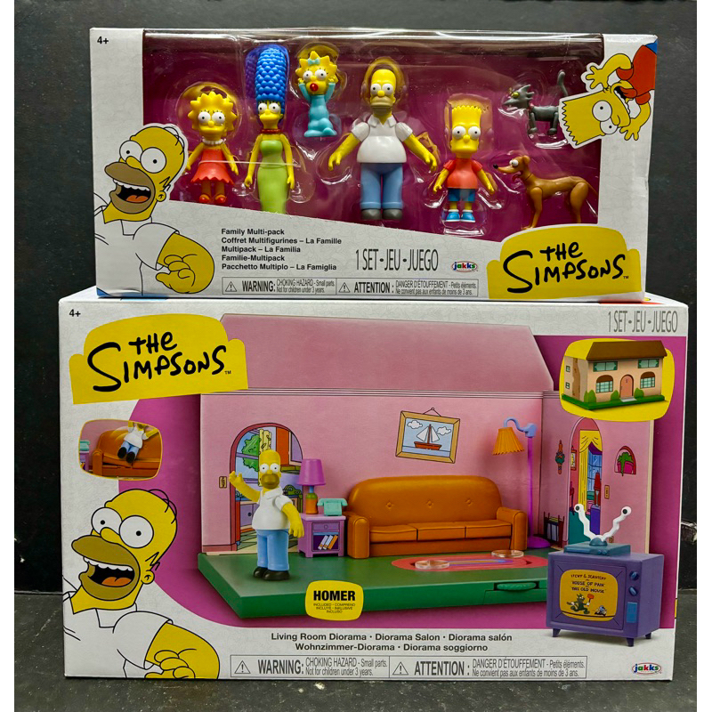 Jakks The Simpsons Figure Set with Living Room Diorama | Shopee Philippines
