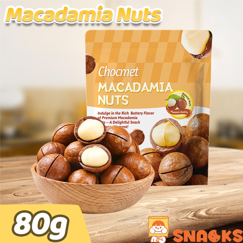 CHOCMET 80g Macadamia Nuts Snack Creamy Milky Aroma | Shopee Philippines