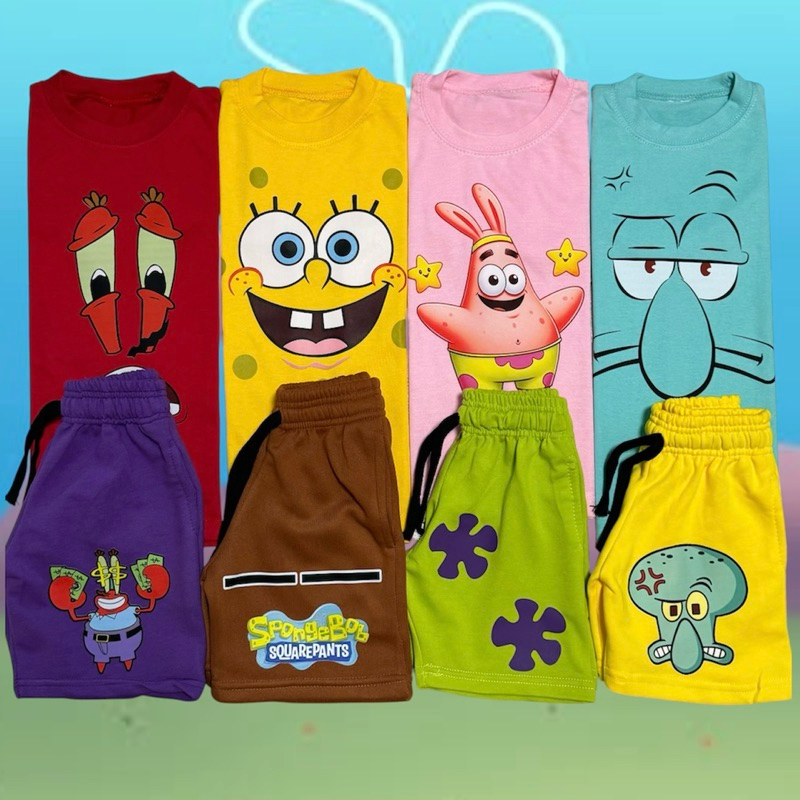 SPONGEBOB SQUAREPANTS AND FRIENDS KIDS TERNO | Shopee Philippines