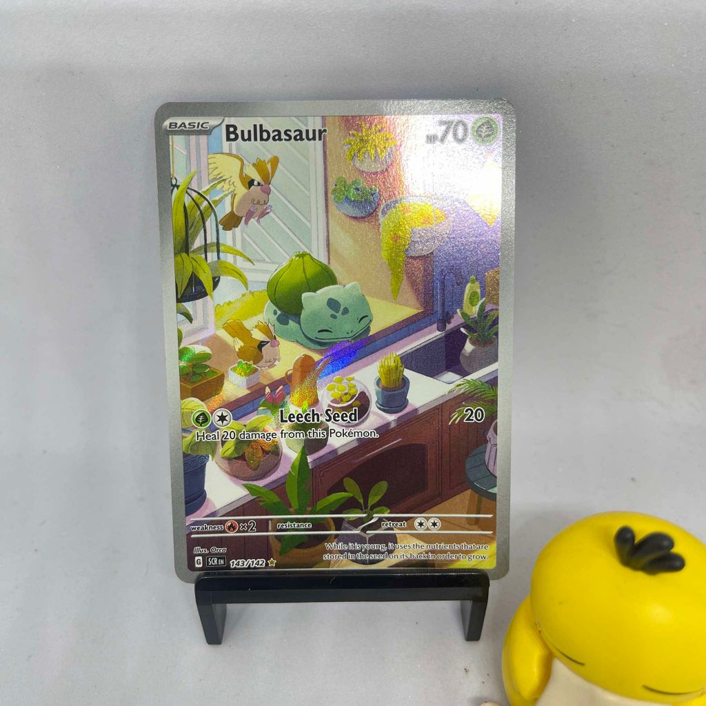 bulbasaur illustration rare stellar crown pokemon trading card game ...