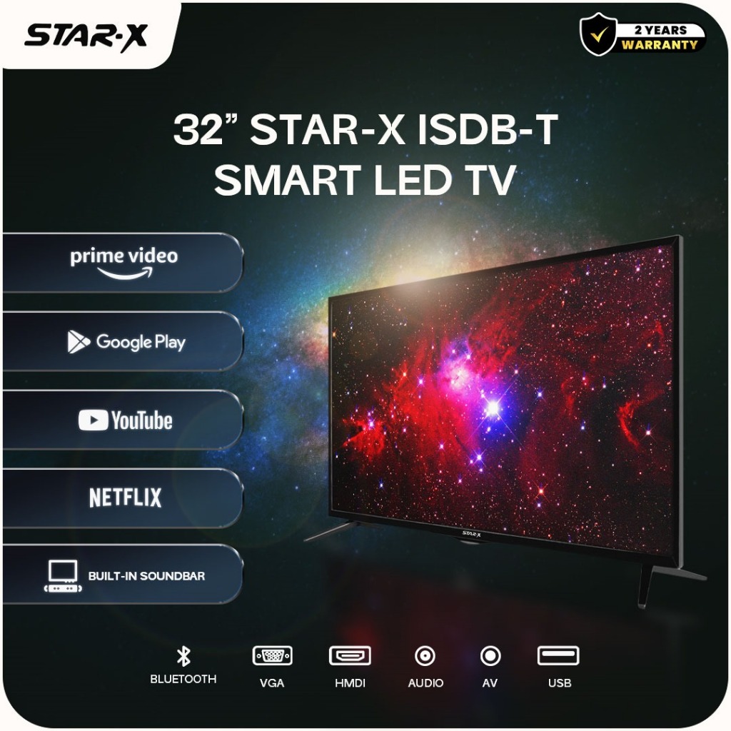 Star-X Pulsar Bluetooth Tv 32inches 43inches 50inches Flat Screen Smart ...