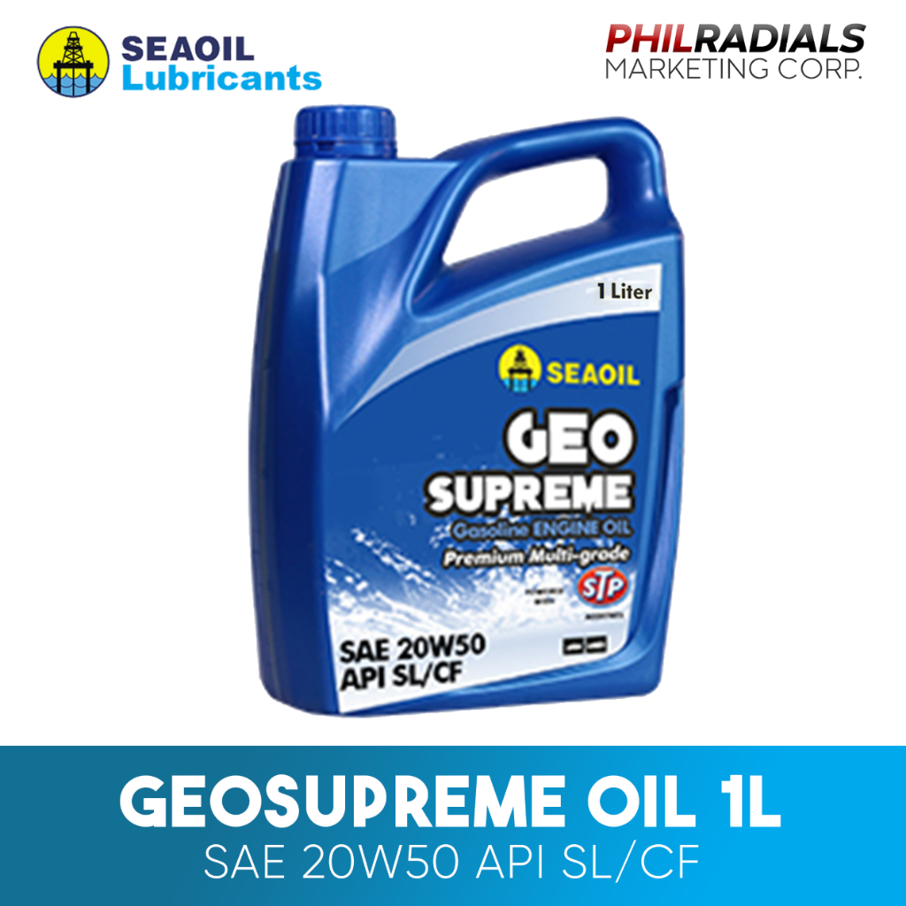 Seaoil Geo Supreme Engine Oil SAE 20W50 1 Liter | Shopee Philippines