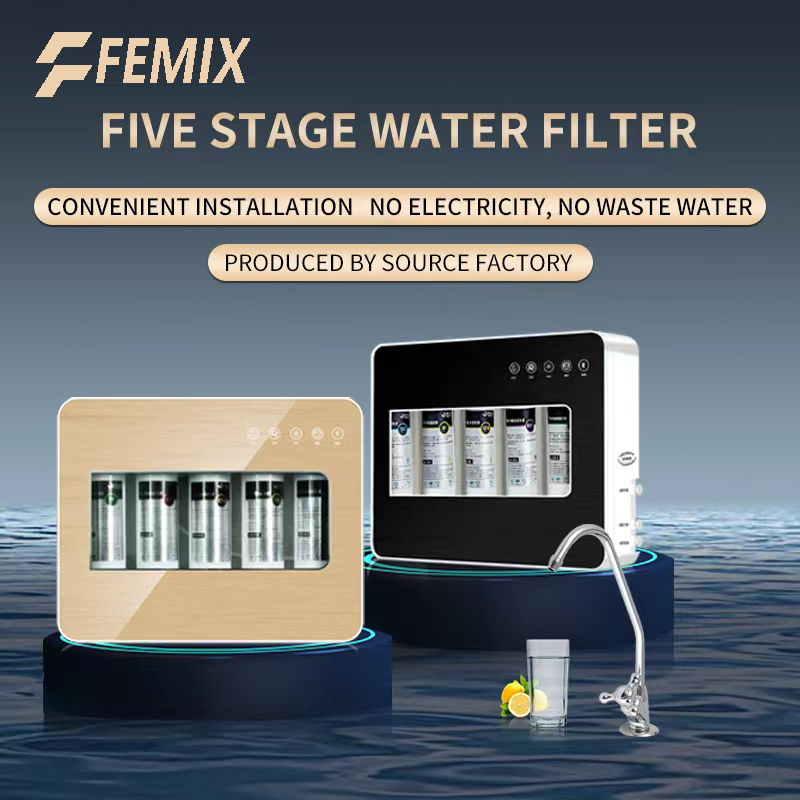 5 Stage Water Purifier Filter Drinking Water Filtration System Alkaline ...