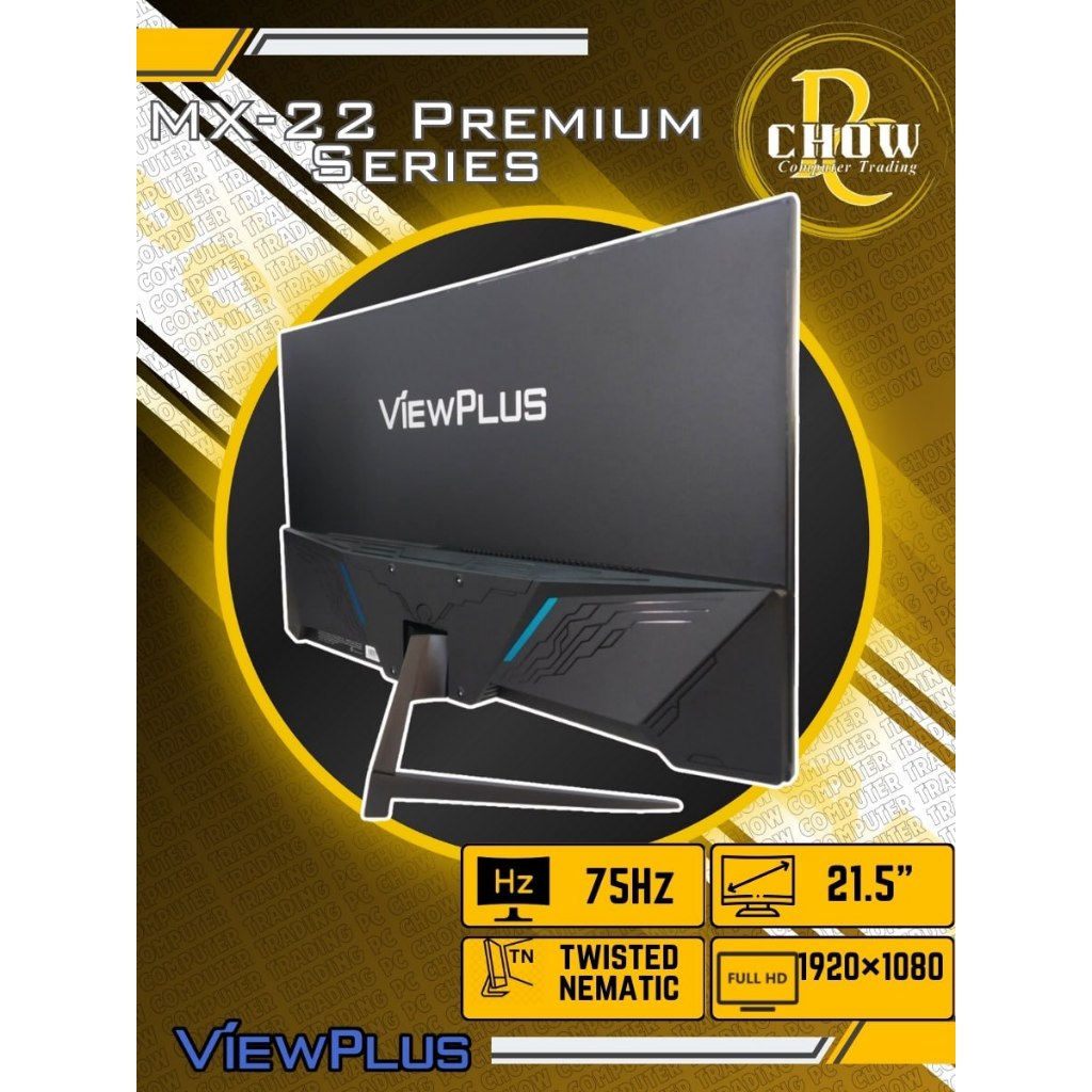 PC CHOW | ViewPlus MX-22 Frameless 22-inch 75Hz Monitor| IPS FRAMELESS ...