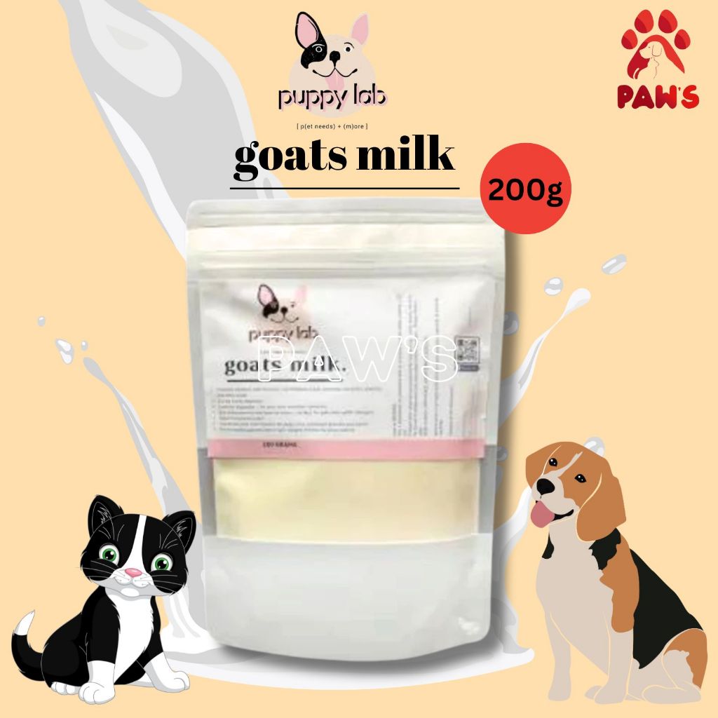 200G Puppy Lab Milk Powder Goat Milk for Dog Puppy Cat Rabbit PAW'S Ph ...