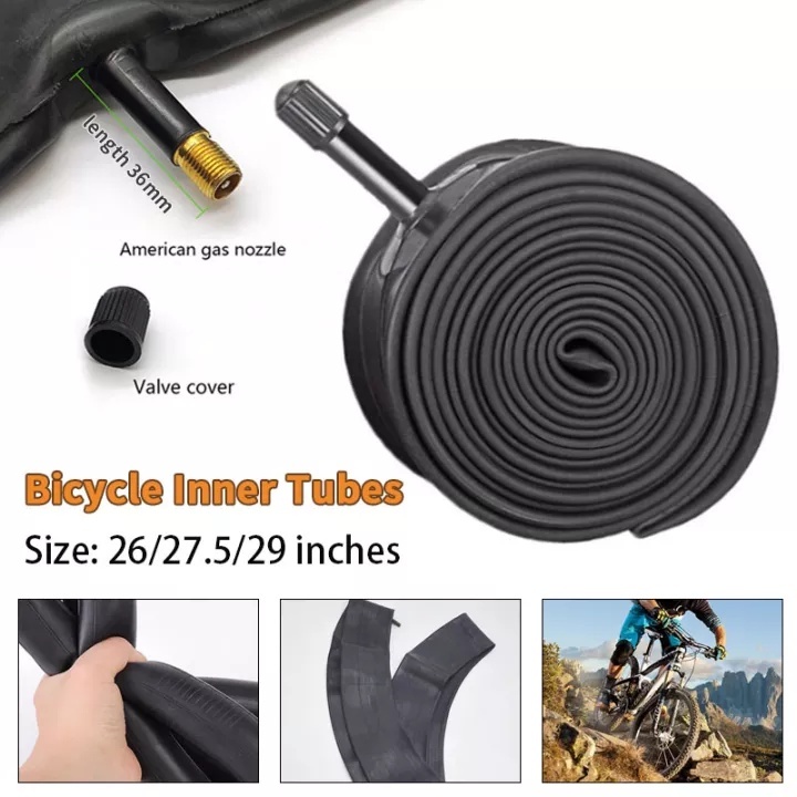 Bicycle Inner Tube Bike Interior Size 26 x 1.75/1.95 & 27.5 x 1.75/1.95 ...