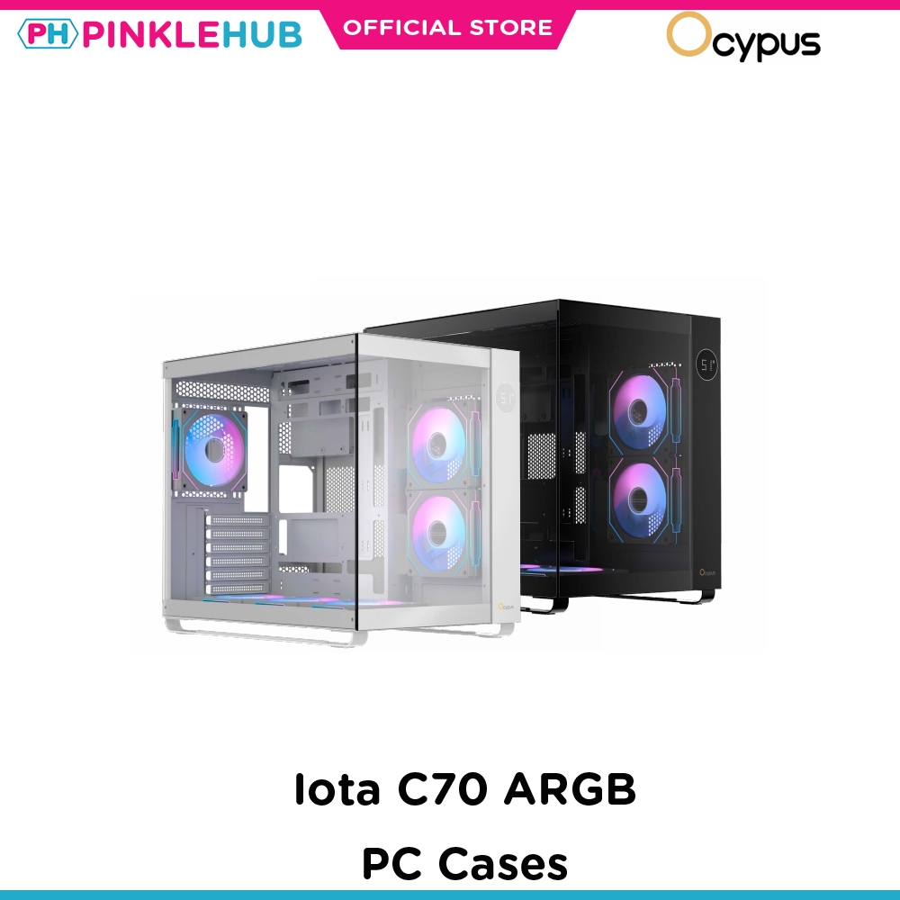 OCYPUS IOTA C70 PANORAMIC MID TOWER CASE W/ 6 ARGB FAN | Shopee Philippines