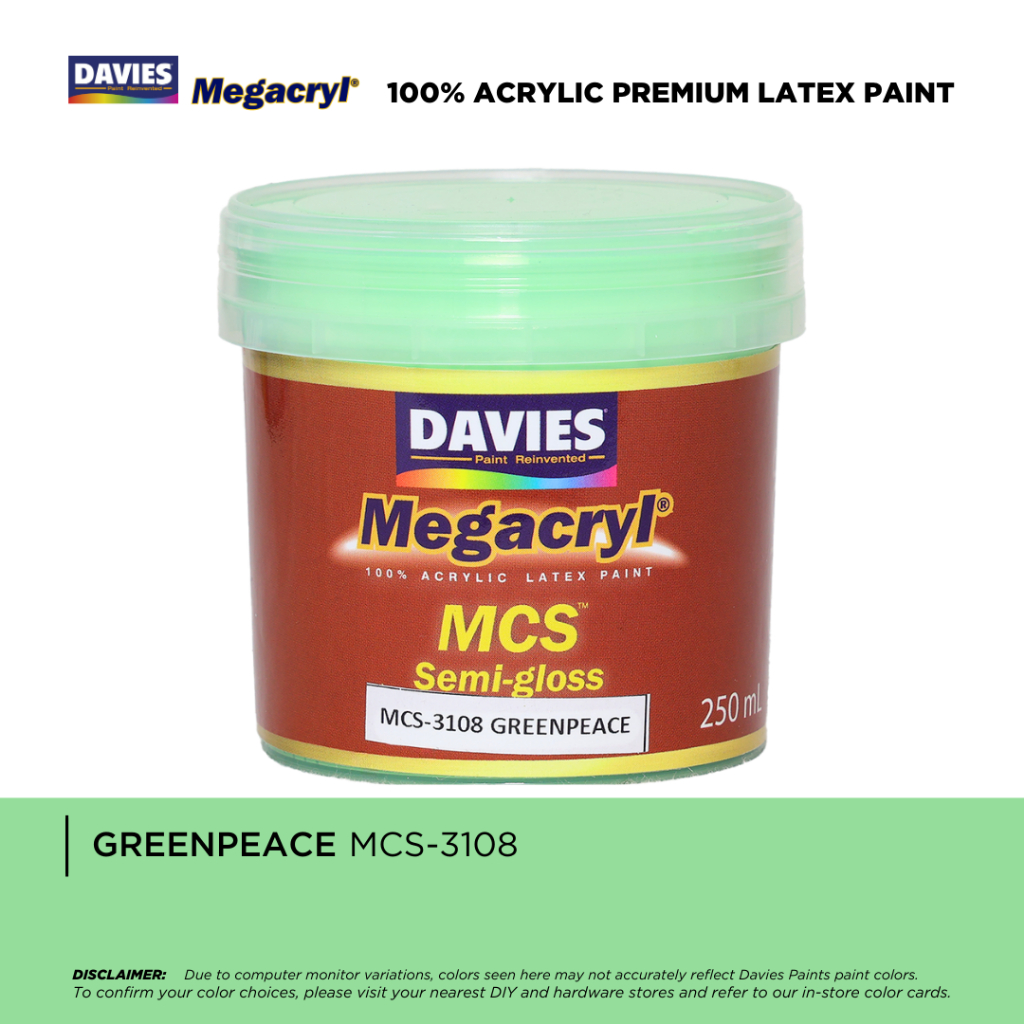 DAVIES Megacryl MCS Color Pods Paint (250ml) Greenpeace | Shopee ...
