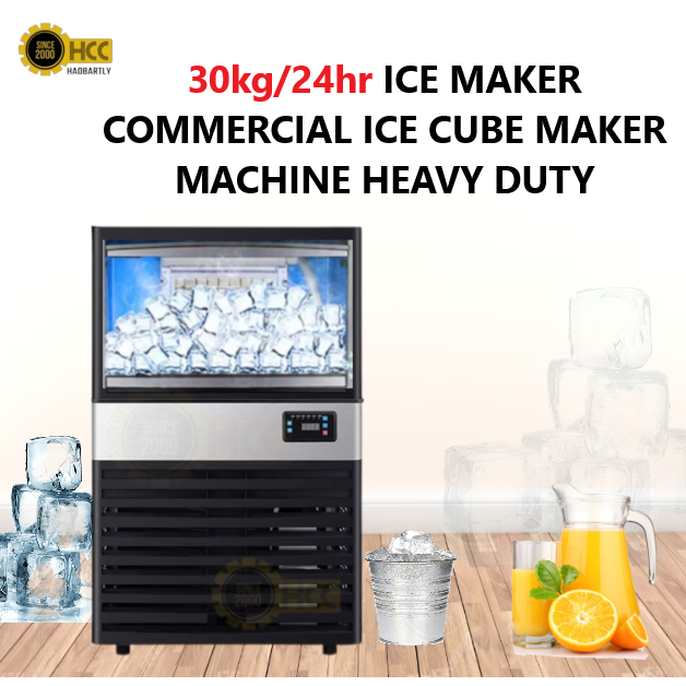 30kg/24hr Ice Maker Commercial Ice Cube Maker Machine Heavy Duty ...