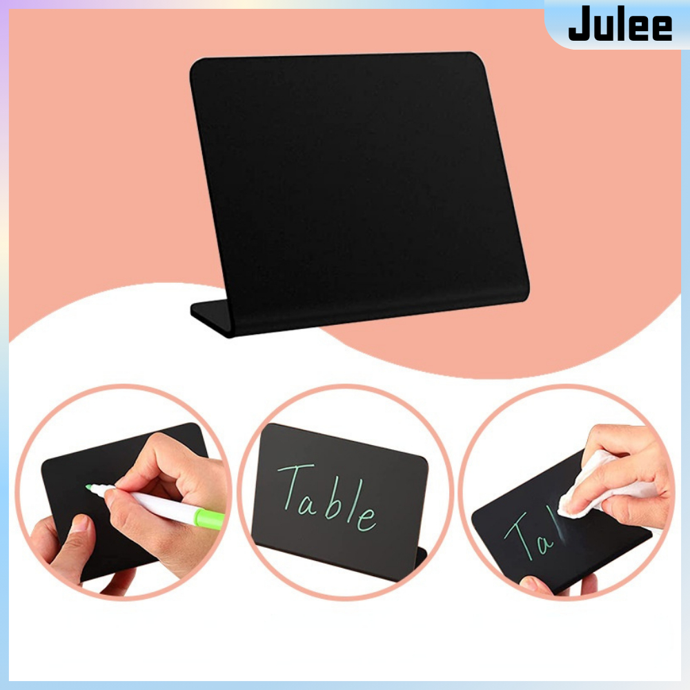 10pcs Mini Chalkboard Erasable Easel Food Signs Menu Board Price Tags ...