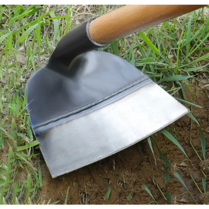 Steel Hardened Gardening Shovel Weeding Hoe Farm Shovel Rake Garden ...