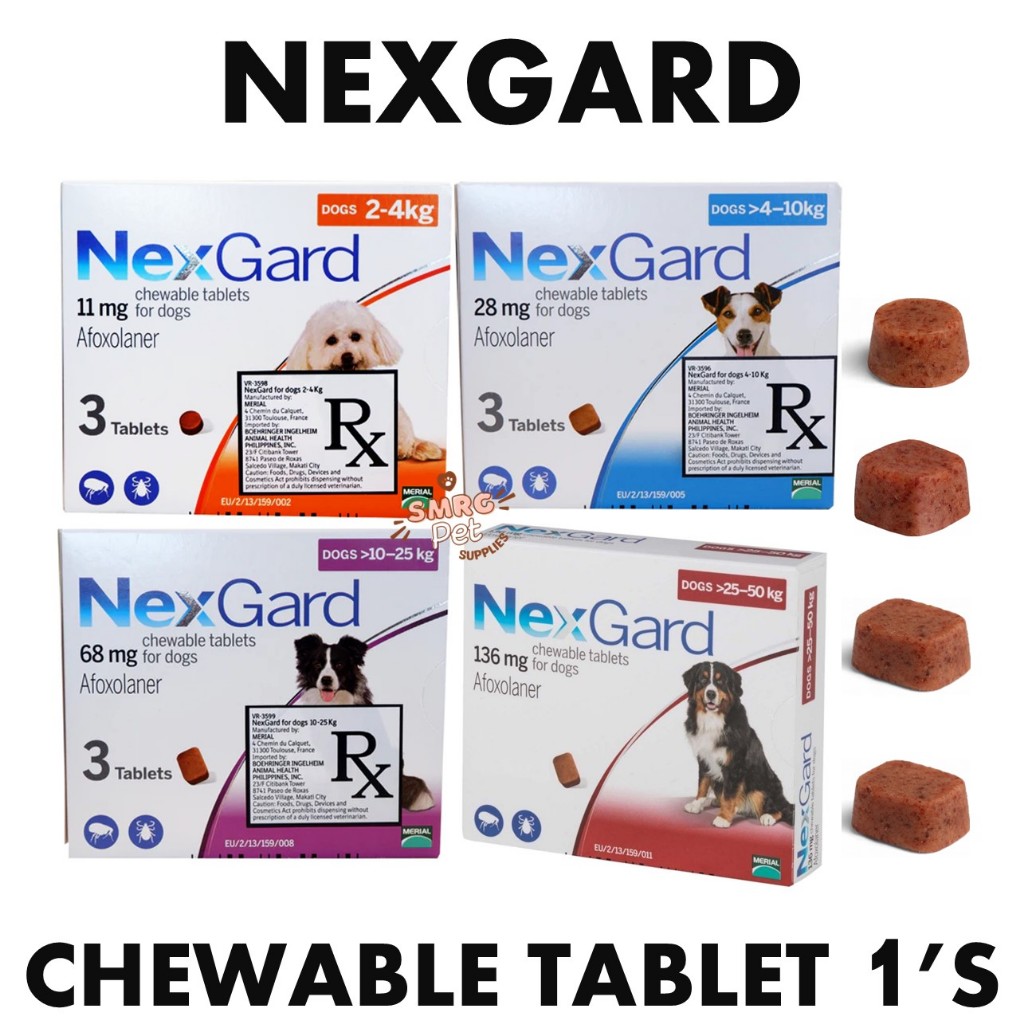 Pet Kingdom 1 TABLET NexGard Spectra Chewable Tablet Dog ...