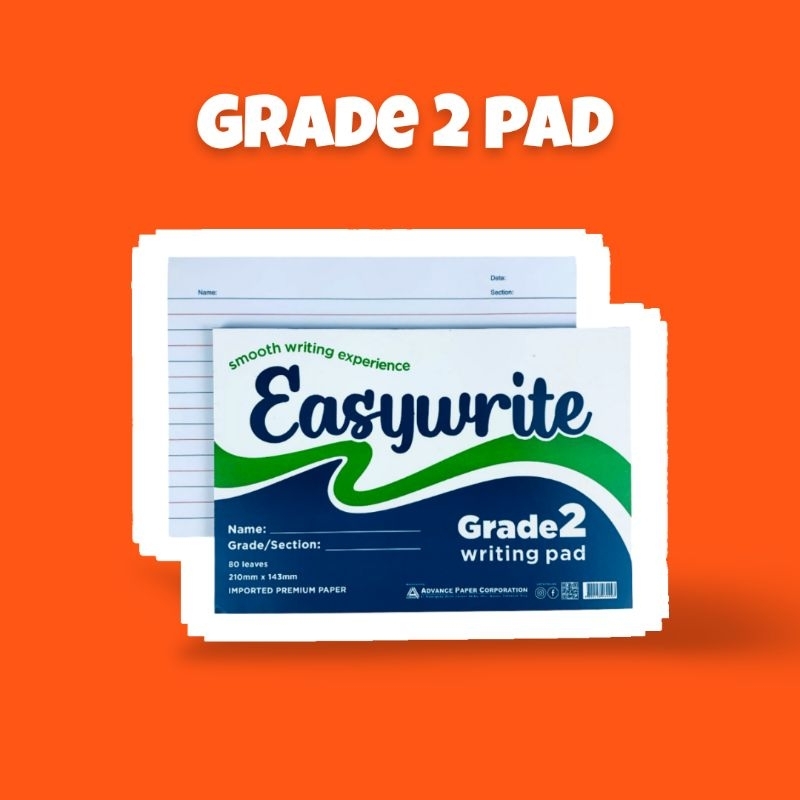 Grade-2 Advance Easywrite Paper 80 Leaves per Pad High School Supplies ...