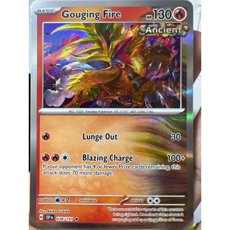 Gouging Fire - 038/191 - Holo Rare Scarlet & Violet: Surging Sparks ...