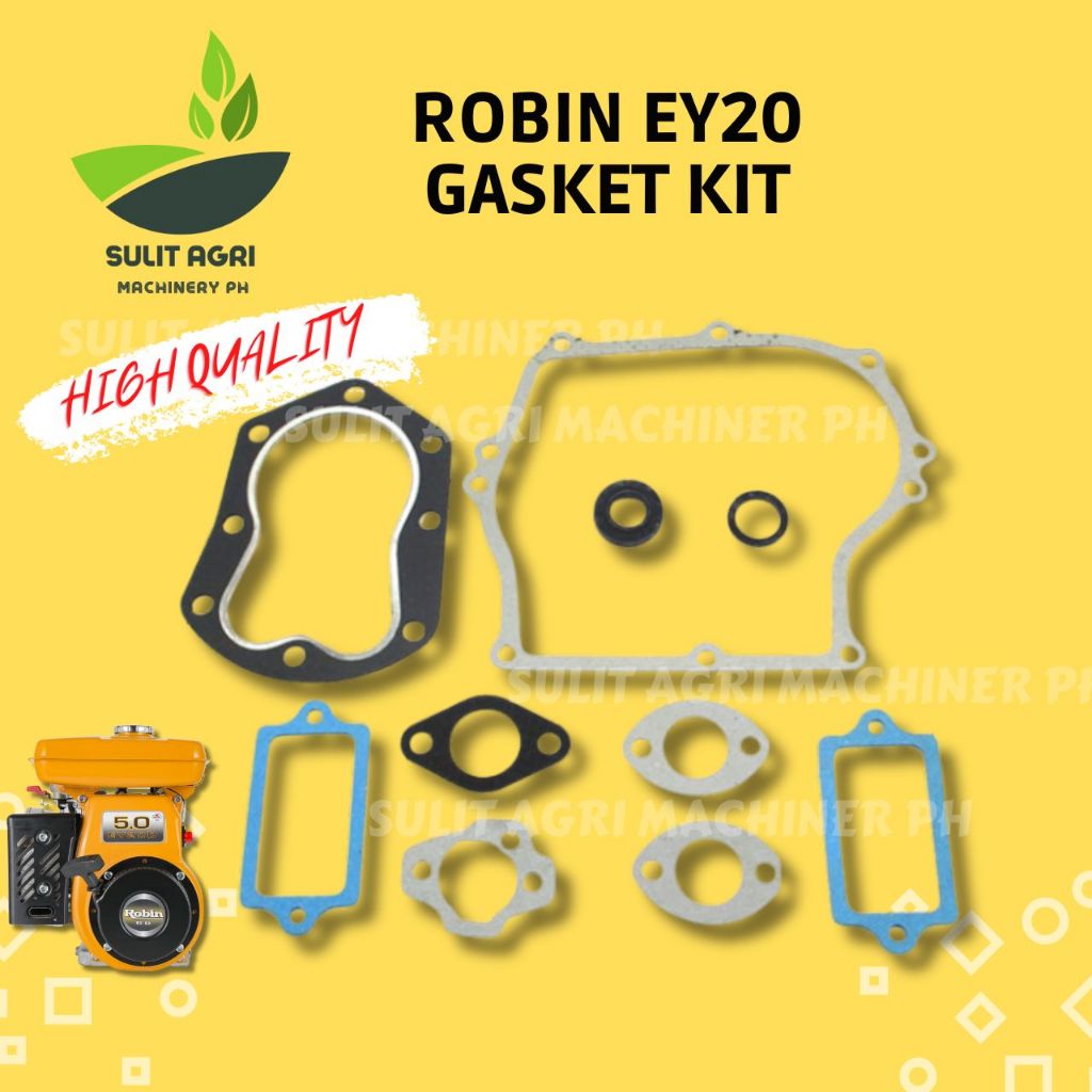Gasket Set For Robin EY20 5hp Water Pump Gas Engine Mower Plate ...