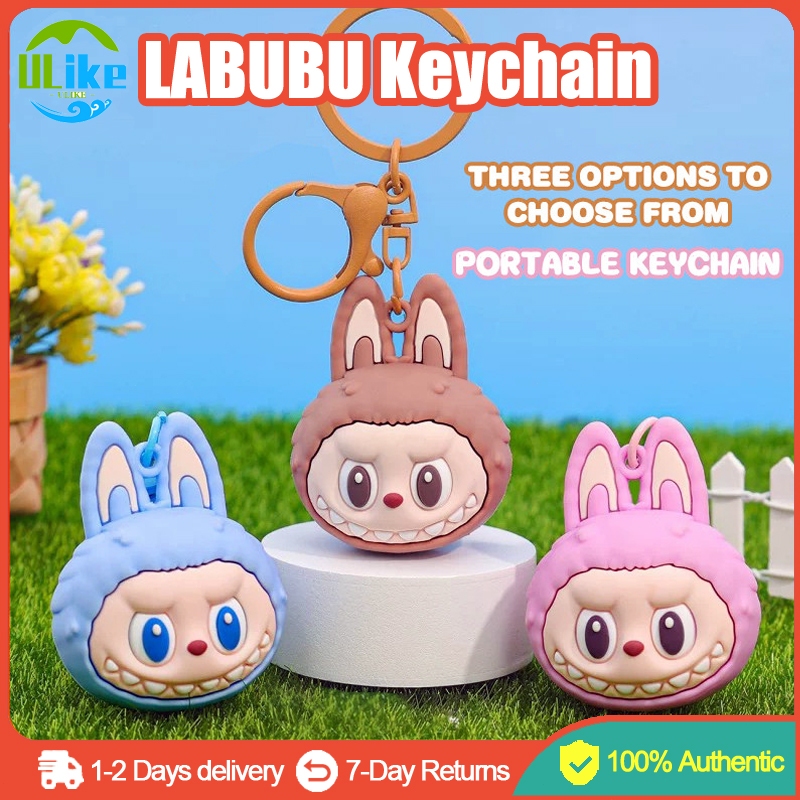 LABUBU Keychain labubu Cute Bag Pendant Car Couple Key Cartoon Student ...