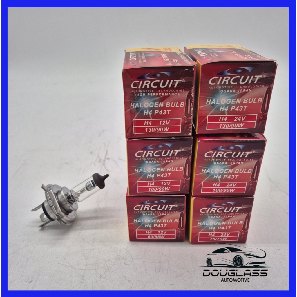 CIRCUIT Auto Halogen Bulb H4 9003 HB2 – 60/55W, 75/70W, 100/90W, 130 ...