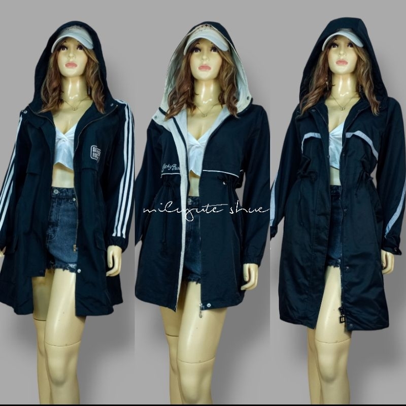 PARKA HOODED JACKET - BLACK & DARK COLLECTION | Shopee Philippines