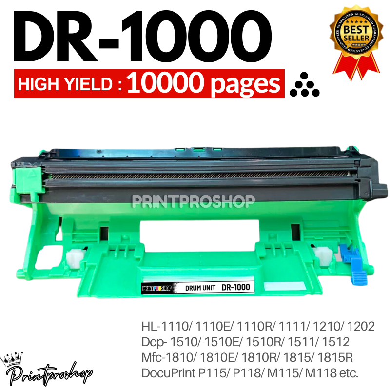 DR1000 DR 1000 Drum Unit Compatible for HL1110 DCP-1510 MFC-1810 P115 ...