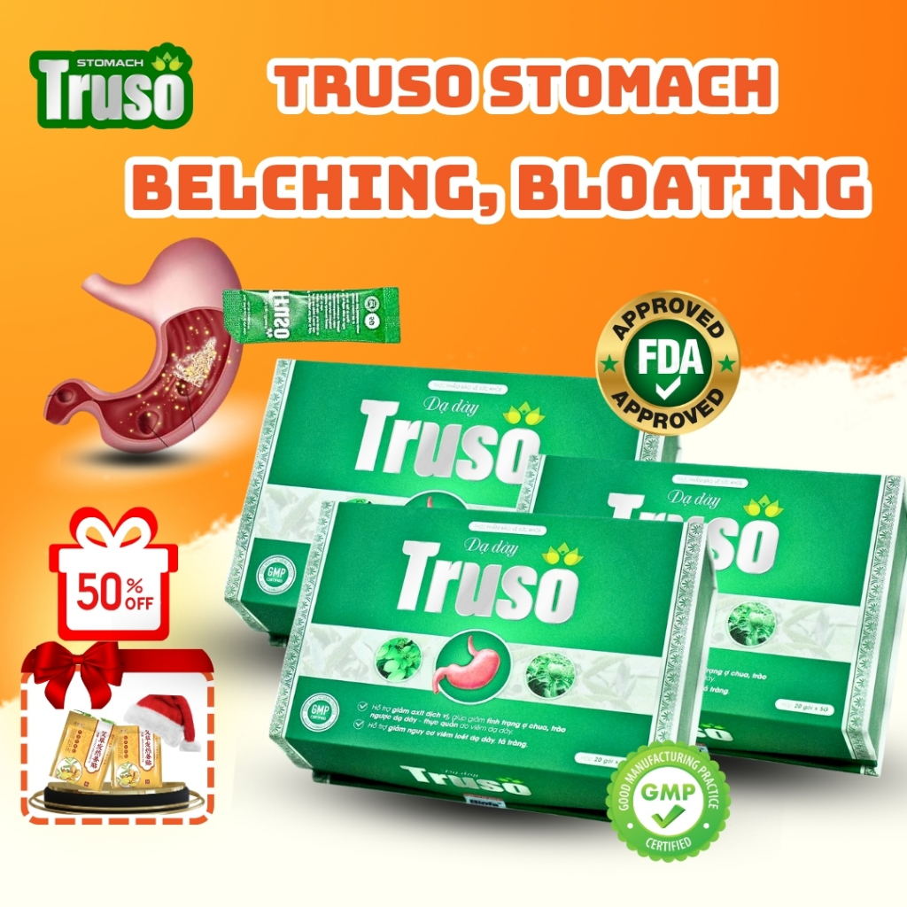 TRUSO stomach (FREE GIFT 100 PATCH) Acid reflux/ GERD/bloating ...