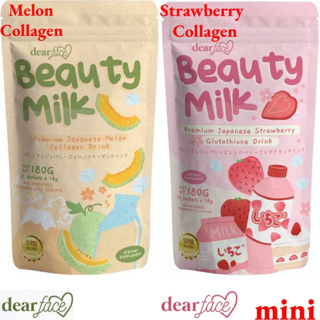 Dear Face Collagen Drink Beauty Milk Premium Japanese Melon Collagen ...
