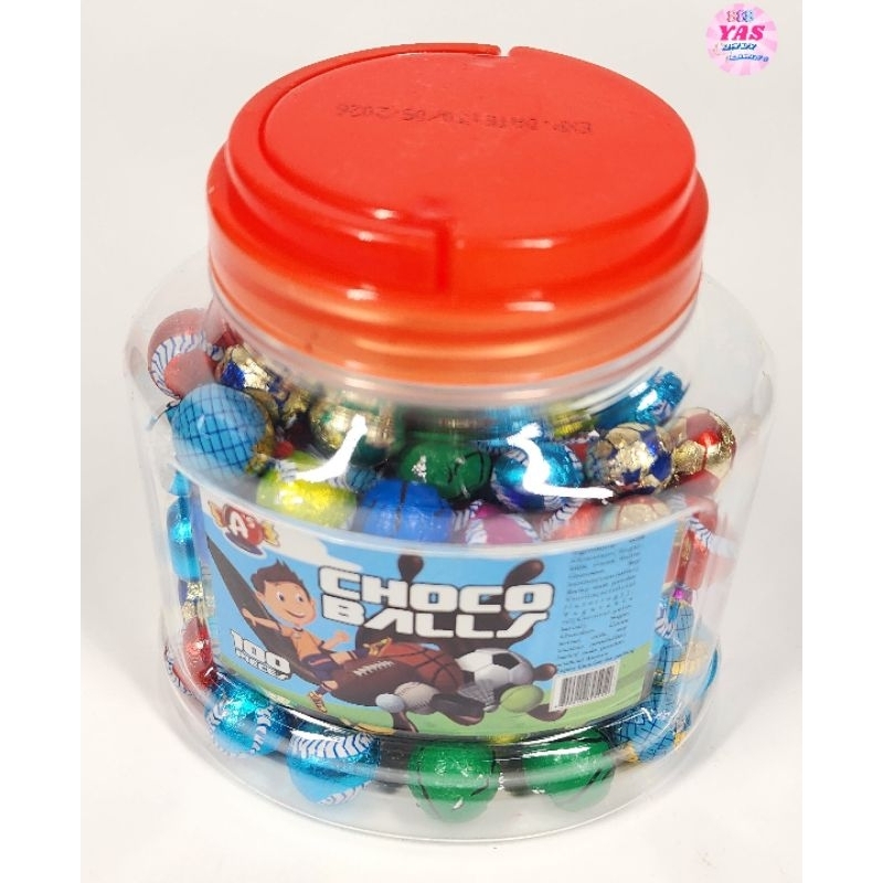 100pcs CHOCO BALLS 448 JAR/ loot bag fillers / paninda / giveaways ...