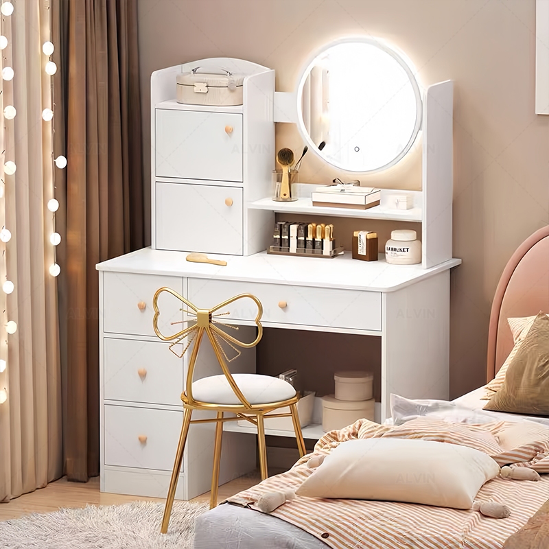 ALVIN Dressing Table Bedroom Minimalist Modern Ins Dressing Table ...