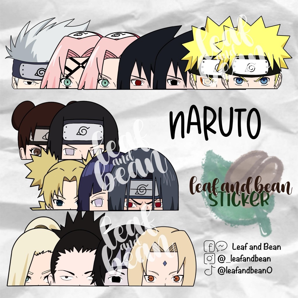 LNB || Naruto eye peeker stickers | Shopee Philippines