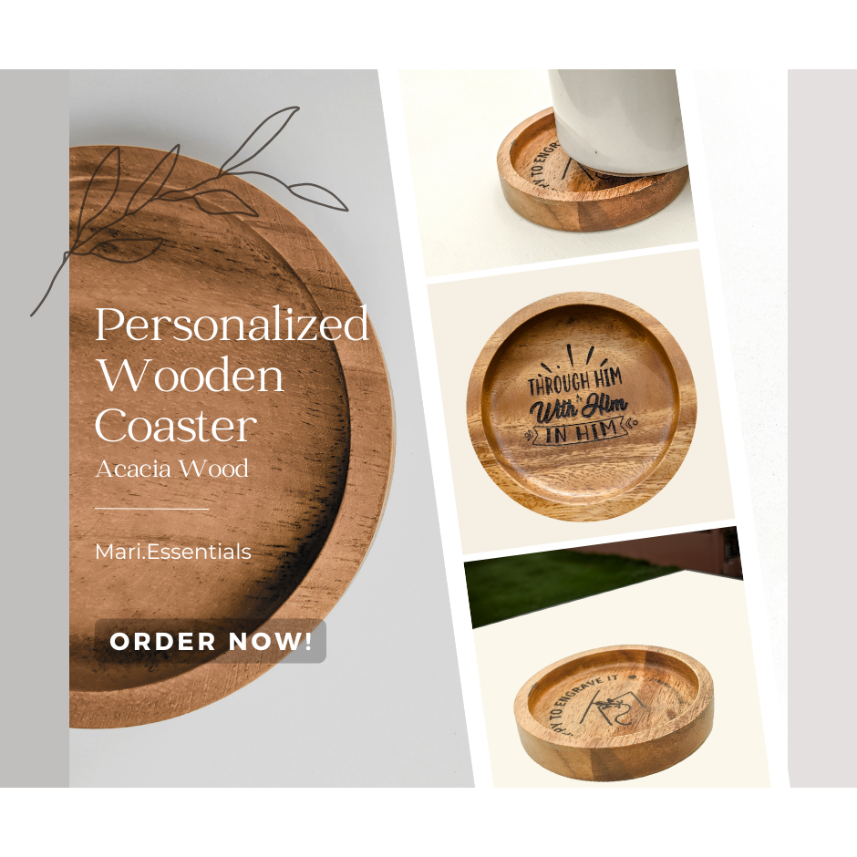 Personalized Wooden Coaster | Shopee Philippines