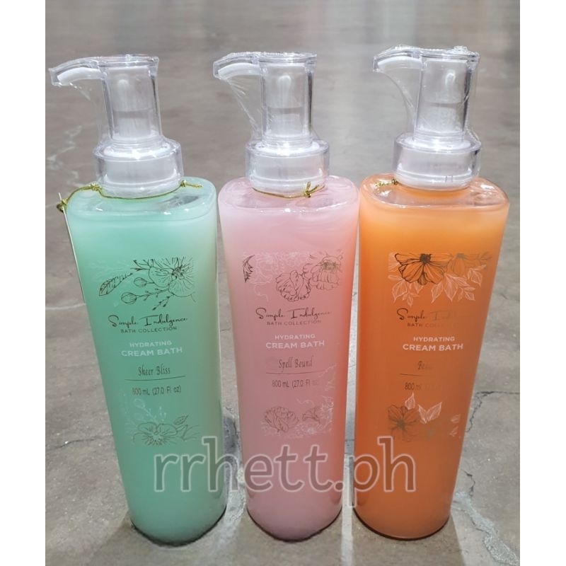rrhett.ph 800ml SIMPLE INDULGENCE HYDRATING CREAM BATH BODY WASH ...