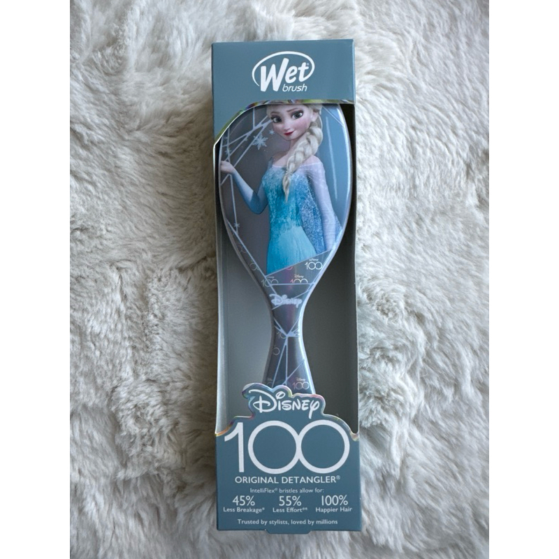 Wet Brush Original Detangler Hair Brush Disney 100 Elsa Frozen | Shopee ...