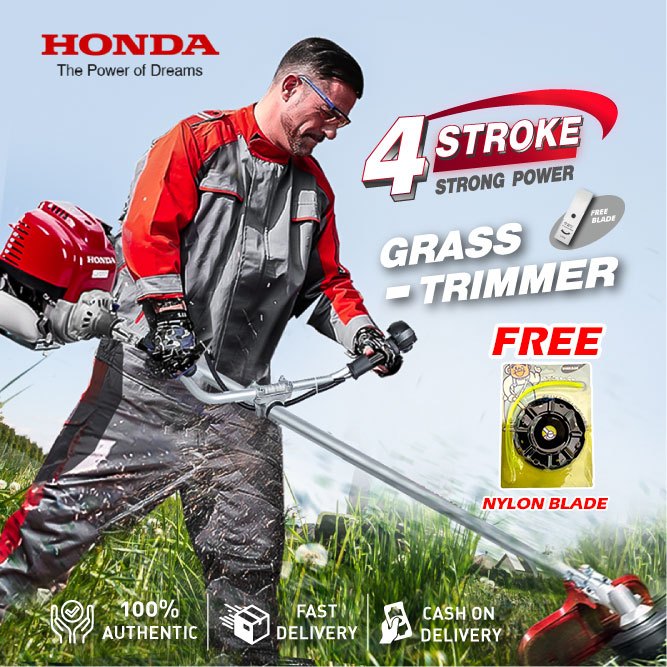 【Ready Stock】HONDA Grass Trimmer 4 Stroke Gasoline Brush cutter 42CC portable GX35-Lawn Mower ...