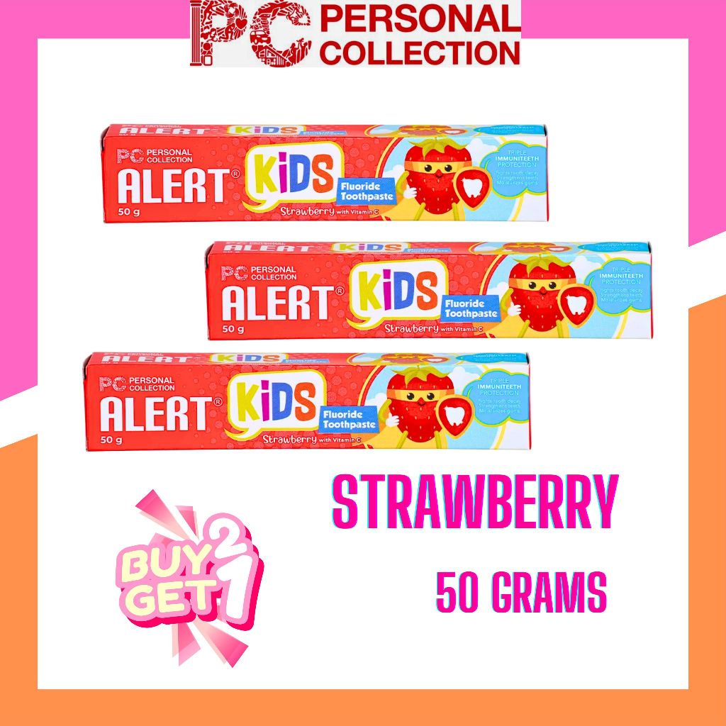Personal Collection Alert Kids Toothpaste Strawberry 50 Grams | Shopee ...