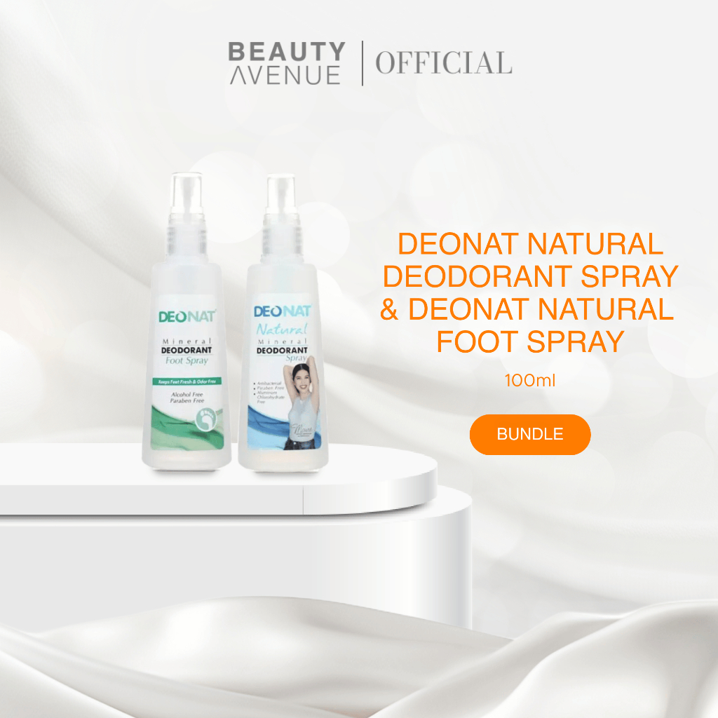 Deonat Natural Deodorant Spray 100mL and Deonat Natural Foot Spray ...