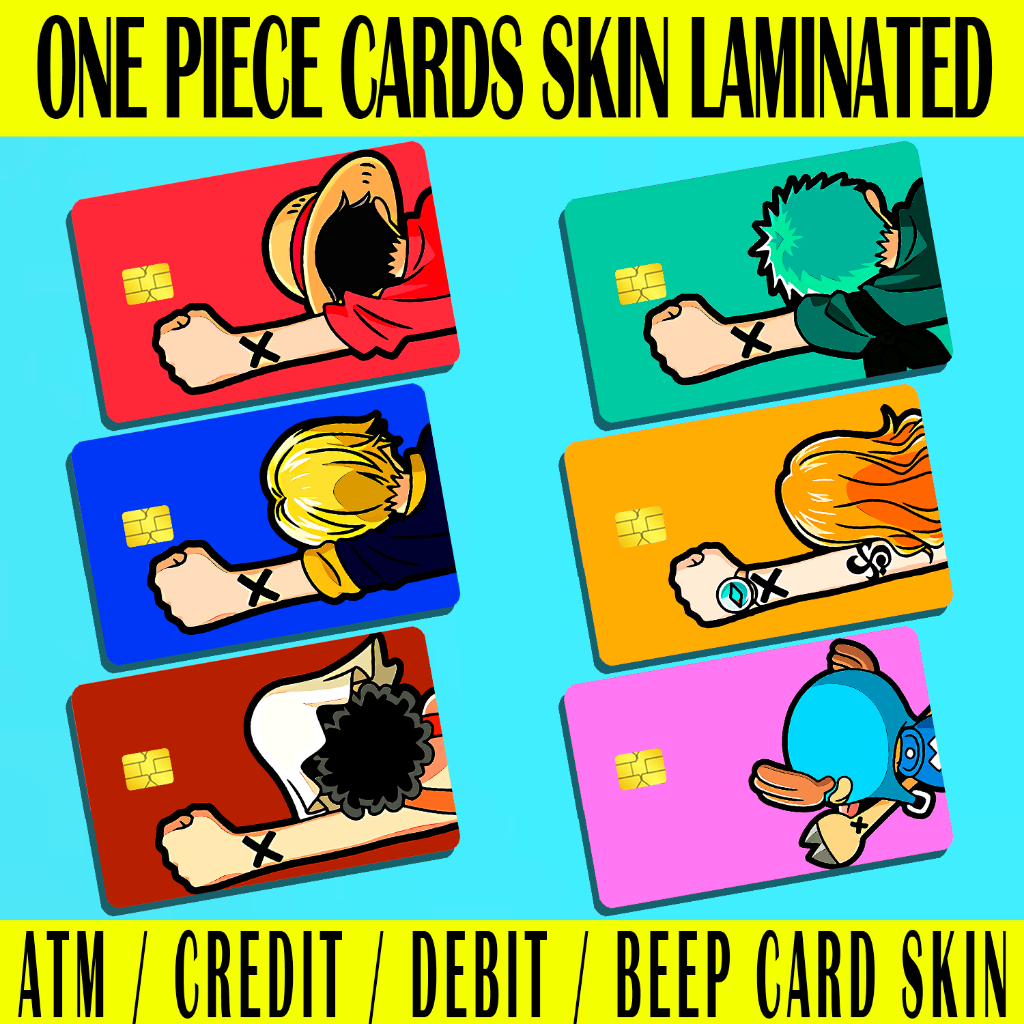 ONE PIECE HANDS UP - (SKIN CARD STICKER) ATM/CREDIT/DEBIT/BEEP (SKIN ...