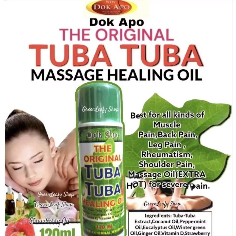 Dok Apo The Original TubaTuba / Minty Healing Oil Herbal Massage Oil ...